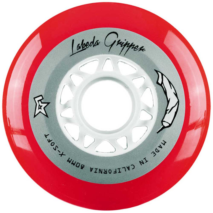 Labeda Gripper Inline Hockey Wheels X Soft - Red - (SINGLE)